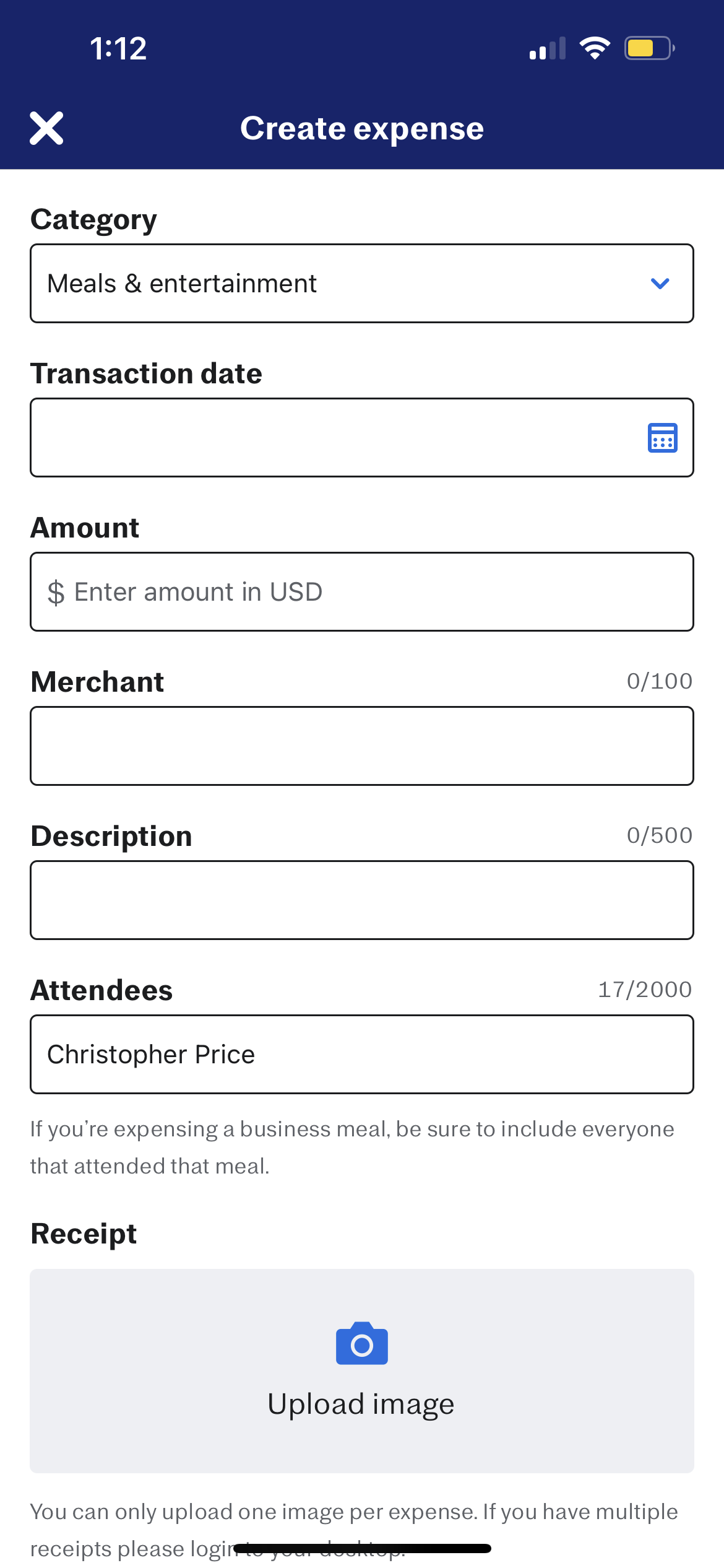 Expenses (Mobile) – Justworks Help Center