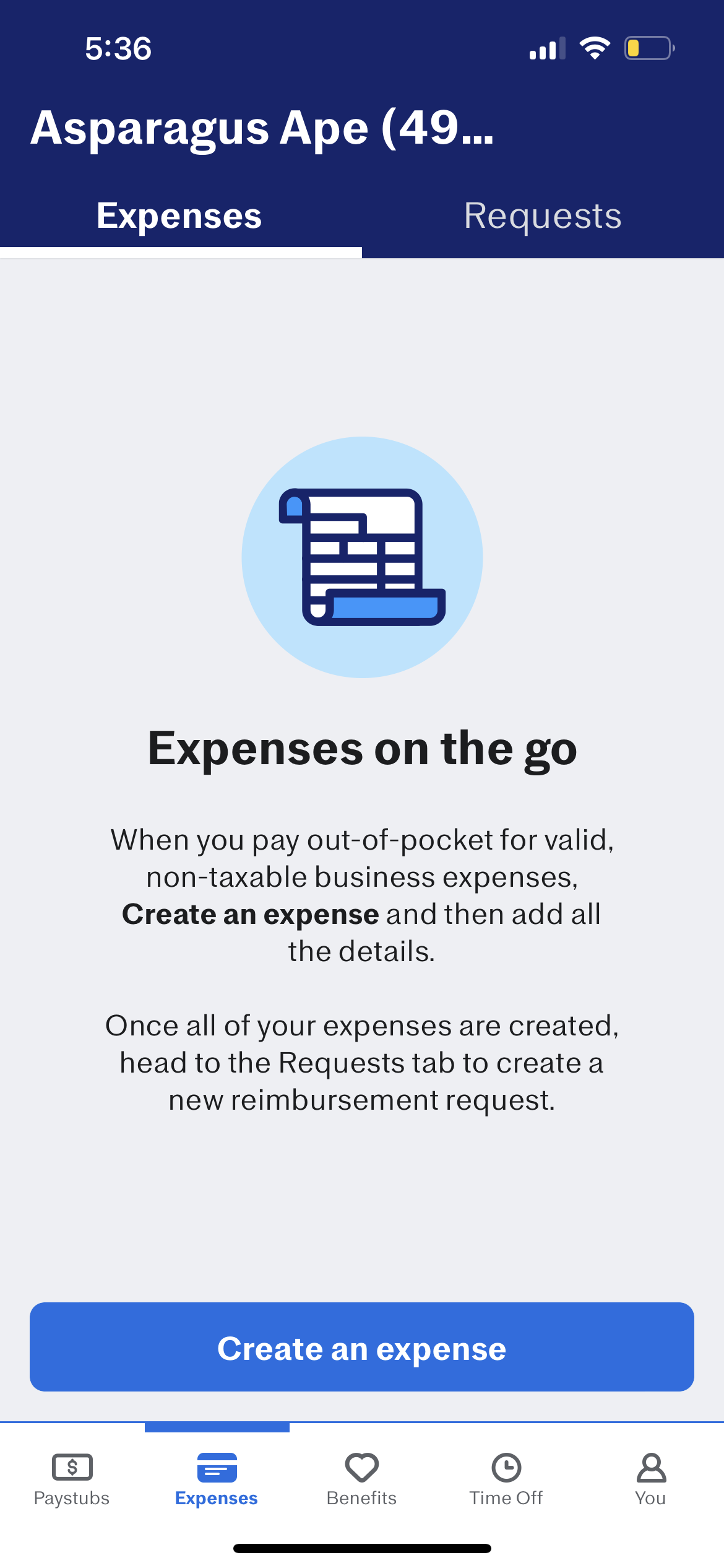 Expenses (Mobile) – Justworks Help Center