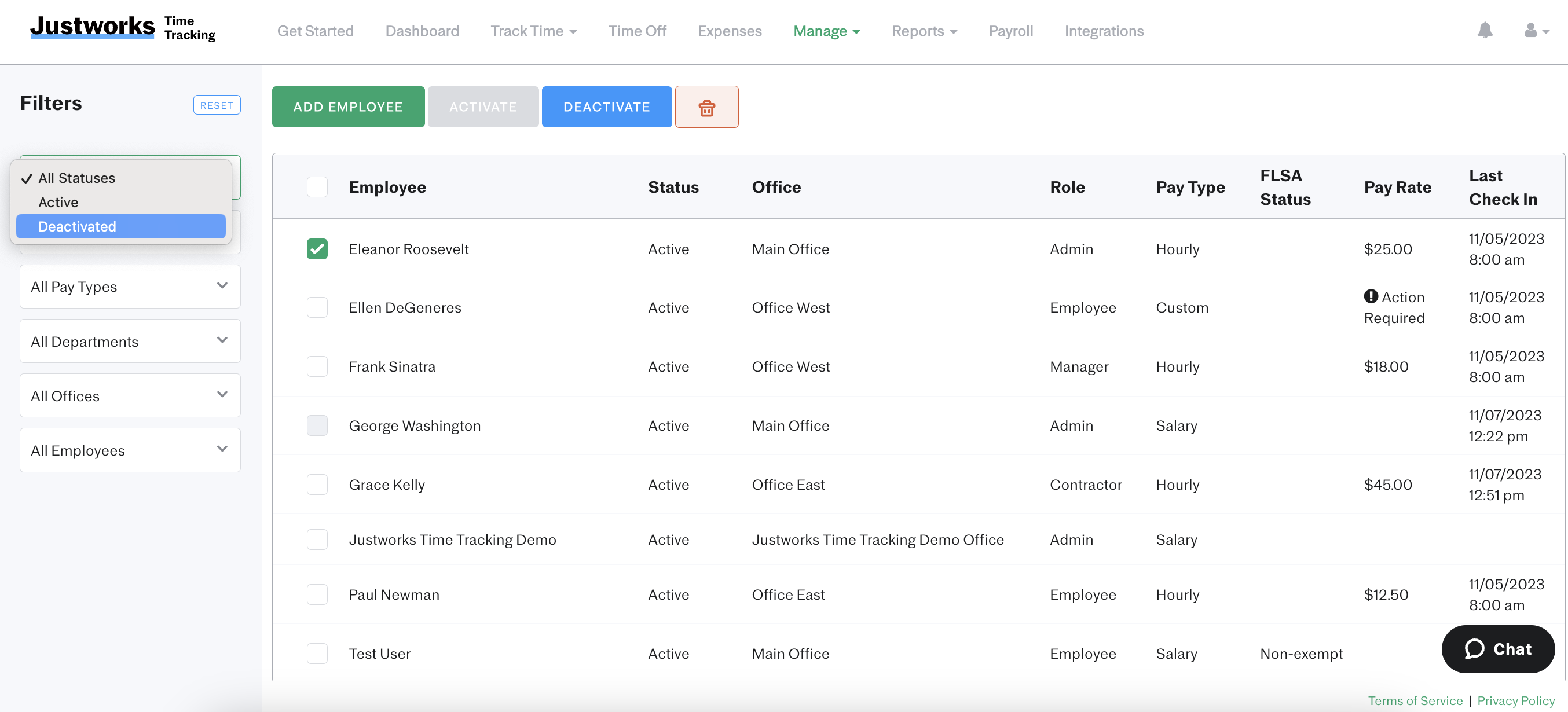 Deactivating and Reactivating Employees – Justworks Help Center