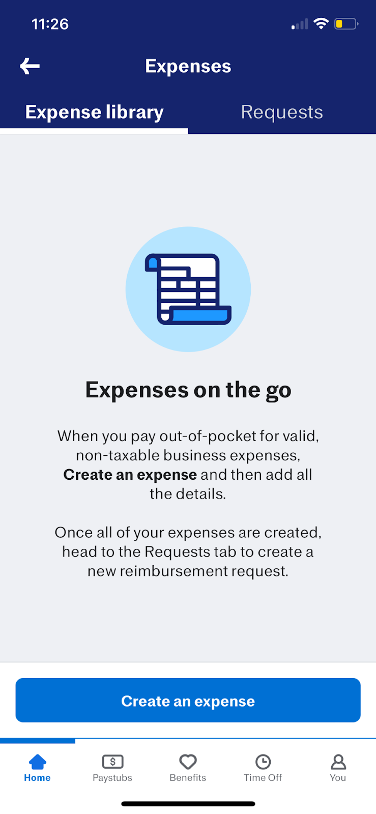 Expenses (Mobile) – Justworks Help Center