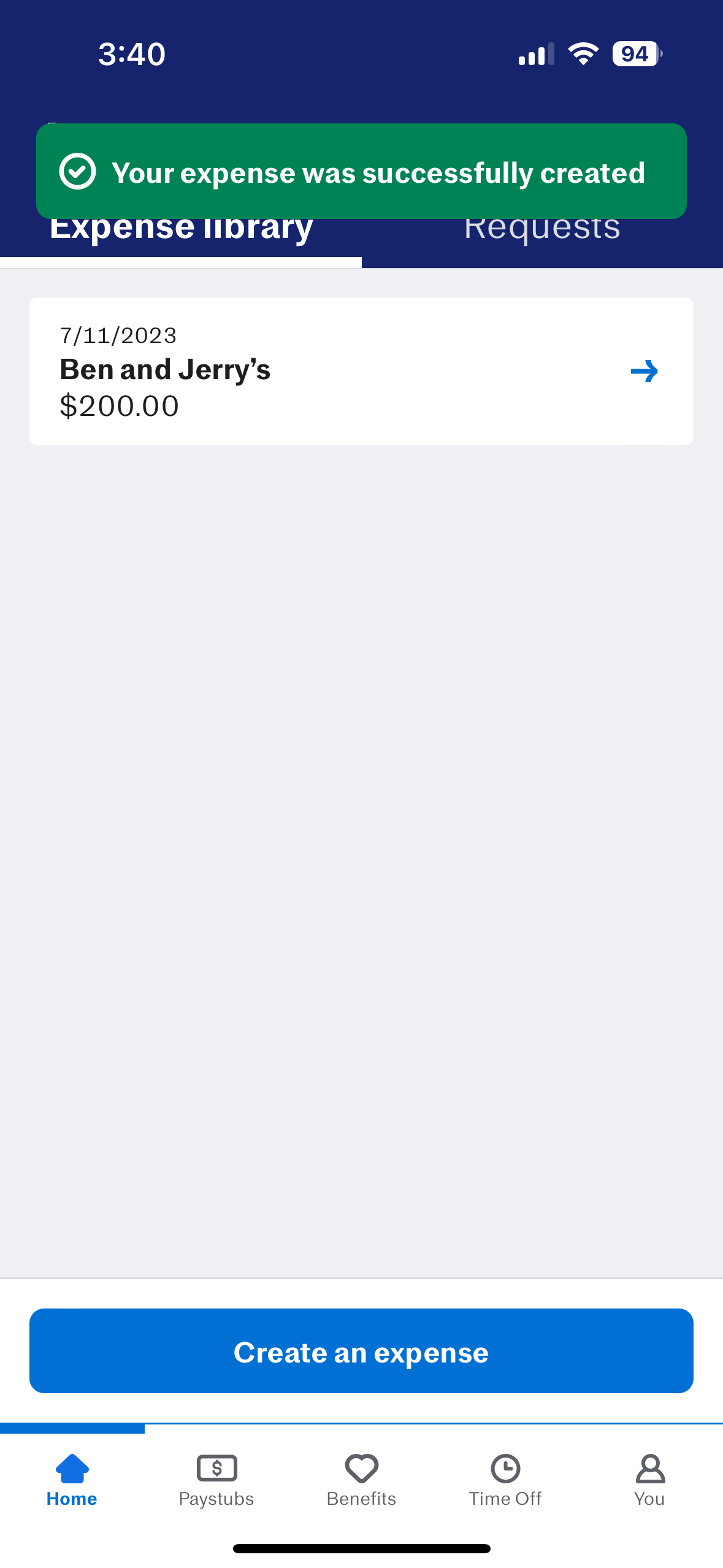 Expenses (Mobile) – Justworks Help Center