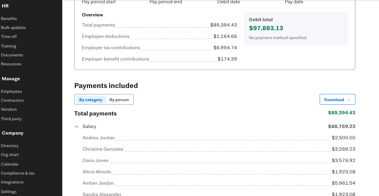 Invoice Overview for Justworks PEO – Justworks Help Center