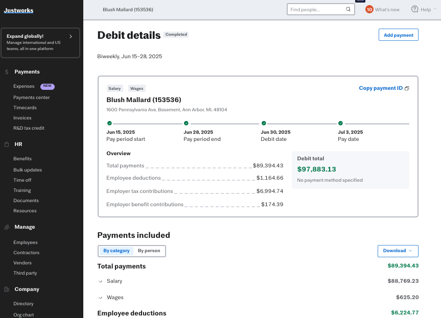 Invoice Overview for Justworks PEO – Justworks Help Center