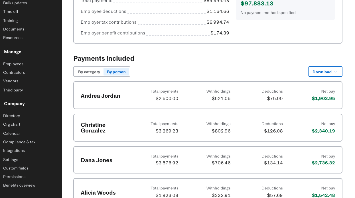 Invoice Overview for Justworks PEO – Justworks Help Center