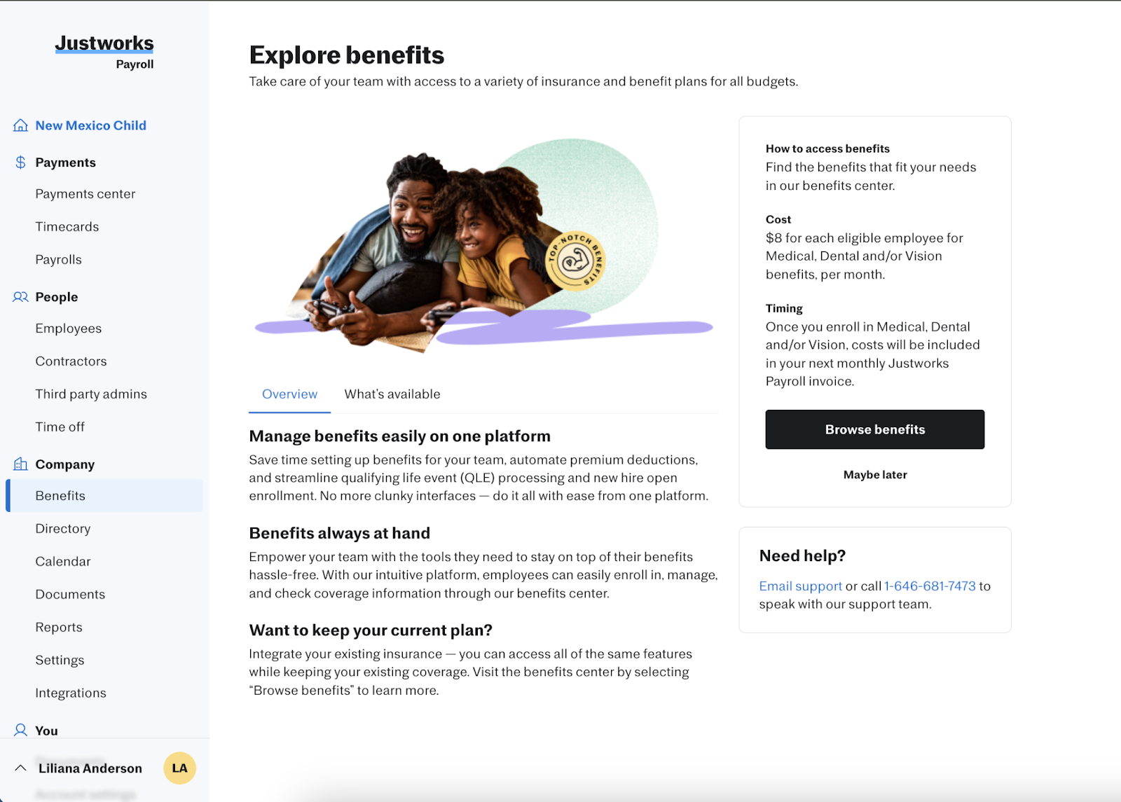 Justworks Payroll: Benefits – Justworks Help Center